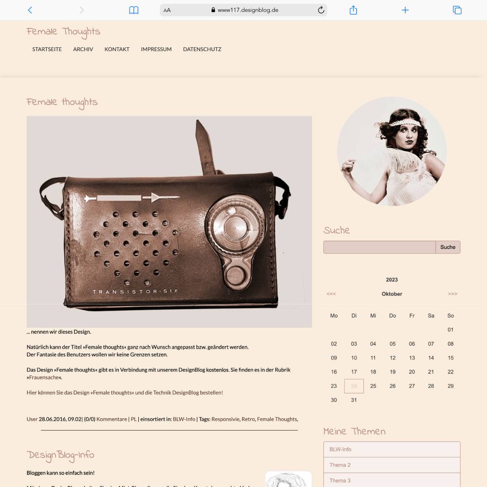 Female thoughts - Blog-Shop