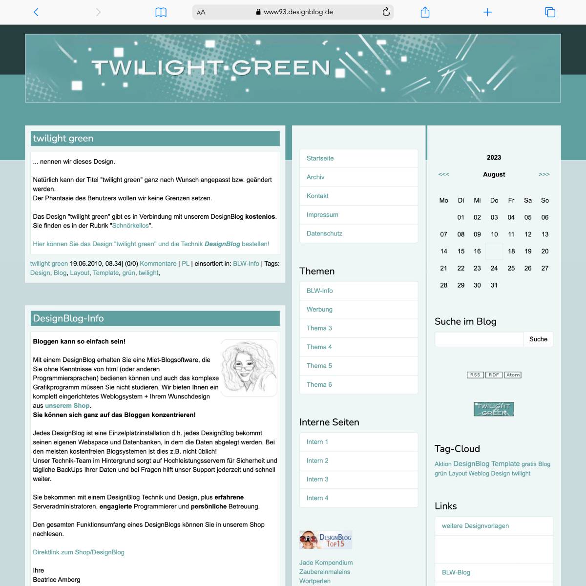 twilight green - Blog-Shop